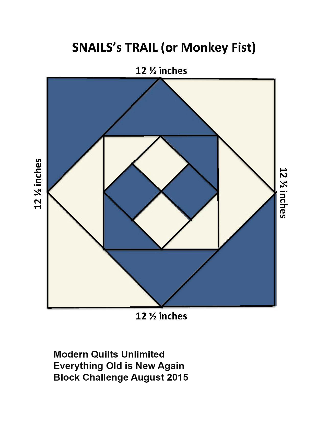 Snail’s Trail block | Wild Oaks Quilting